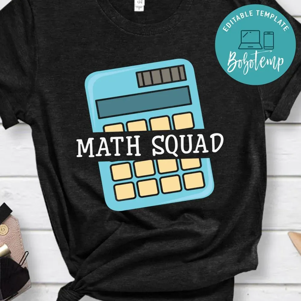 Math Squad shirt | Bobotemp