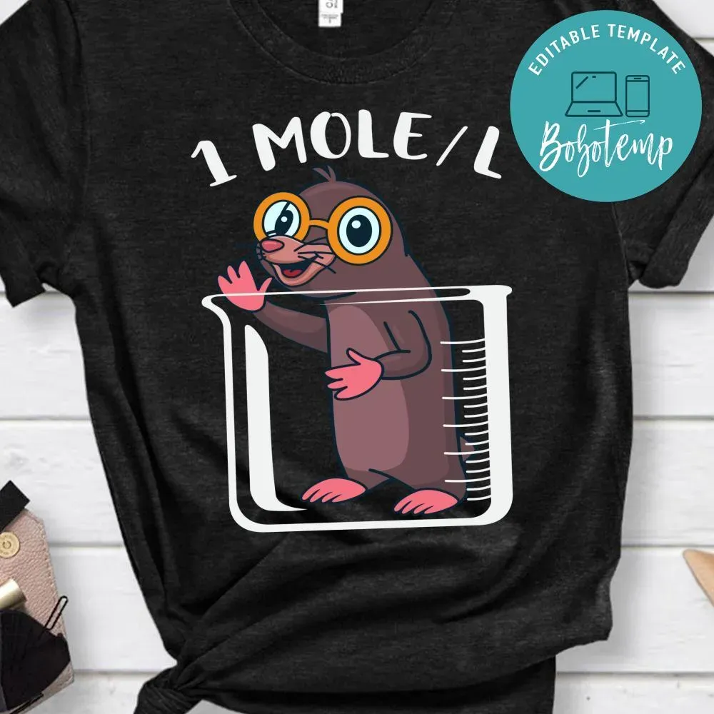 1 mole science teacher shirt | Bobotemp