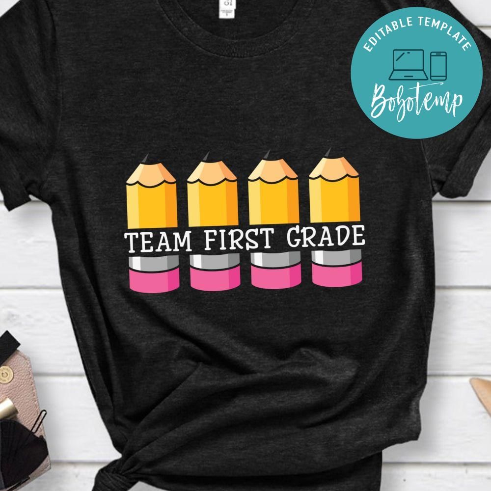 Team First Grade shirt | Bobotemp