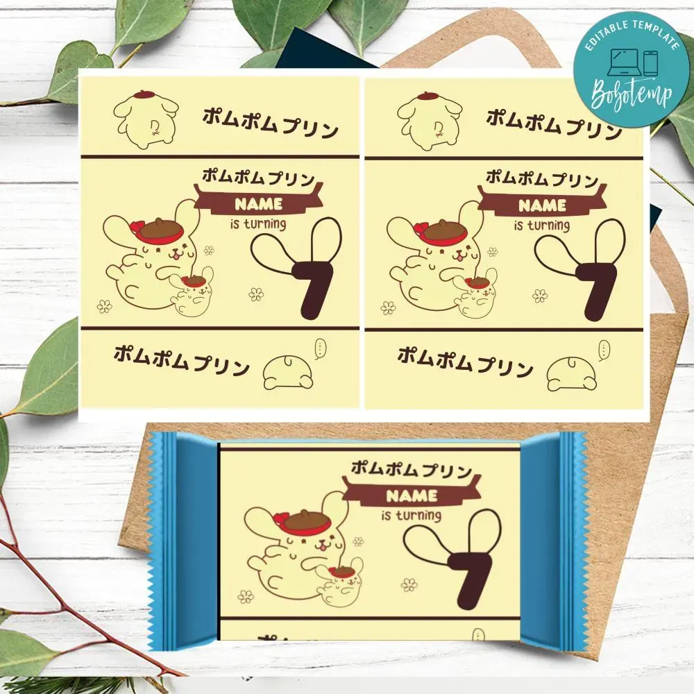 Pompompurin Rice Krispies Treats Template Printable DIY | Bobotemp