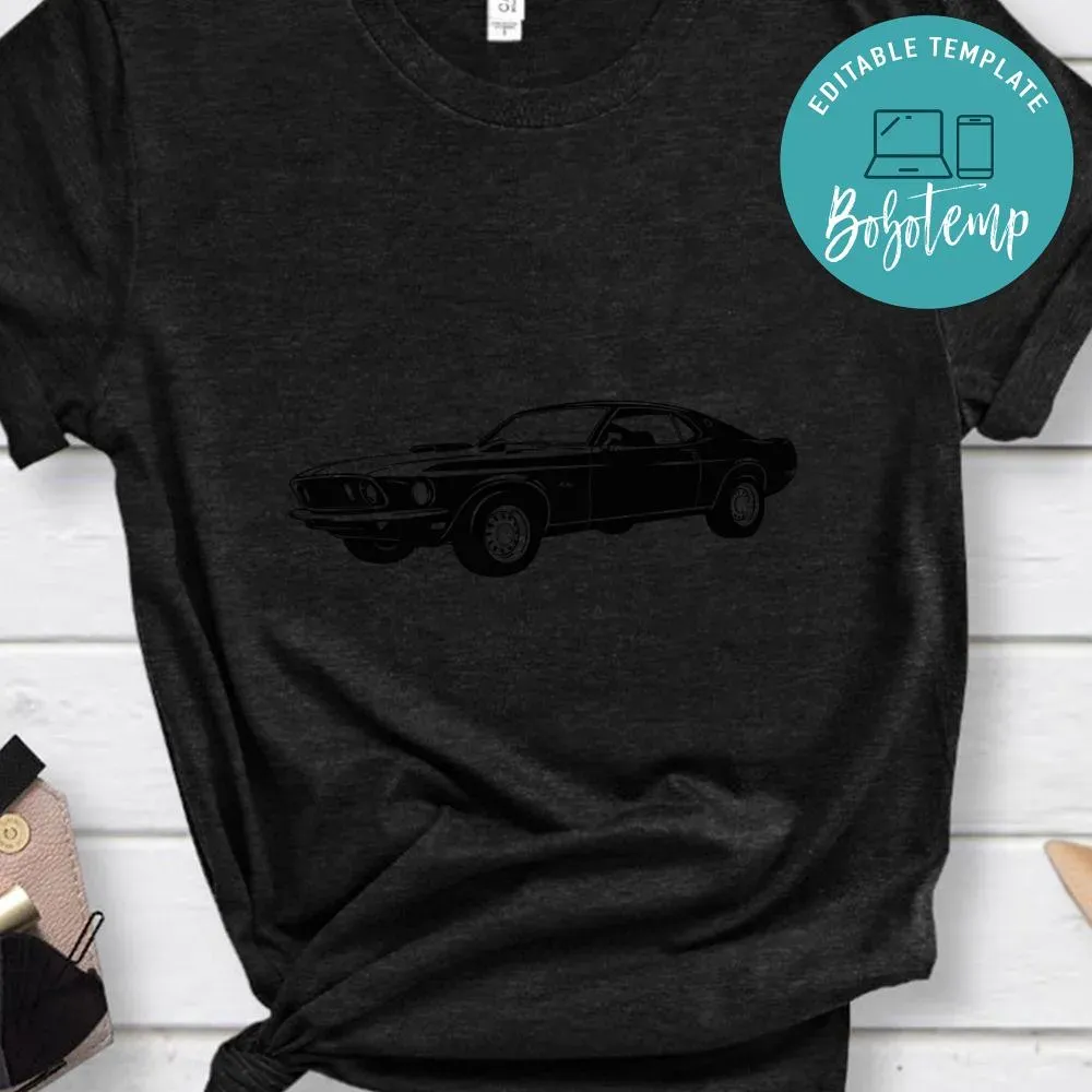 Ford Mustang Fastback 1969 Car Shirt Bobotemp