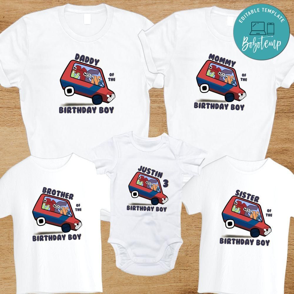 Alphabet Lore Family Birthday Party PNG file template | Bobotemp