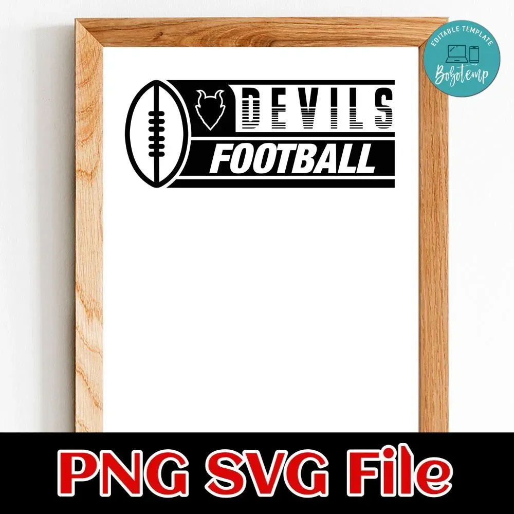 Devils Football SVG | Bobotemp
