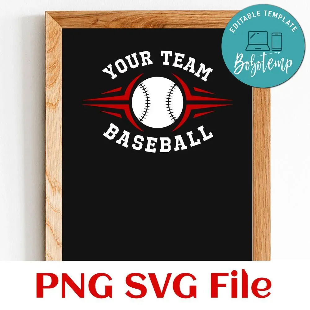 Baseball Custom Your team name SVG | Bobotemp