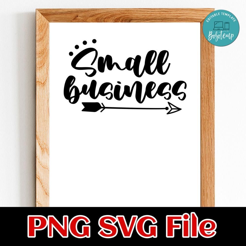 Small Business SVG PNG Customizable | Bobotemp