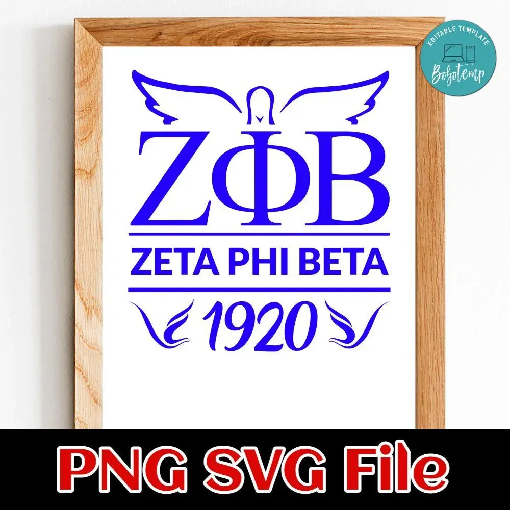 Zeta Phi Beta Ladies And Dove PNG SVG file template | Bobotemp
