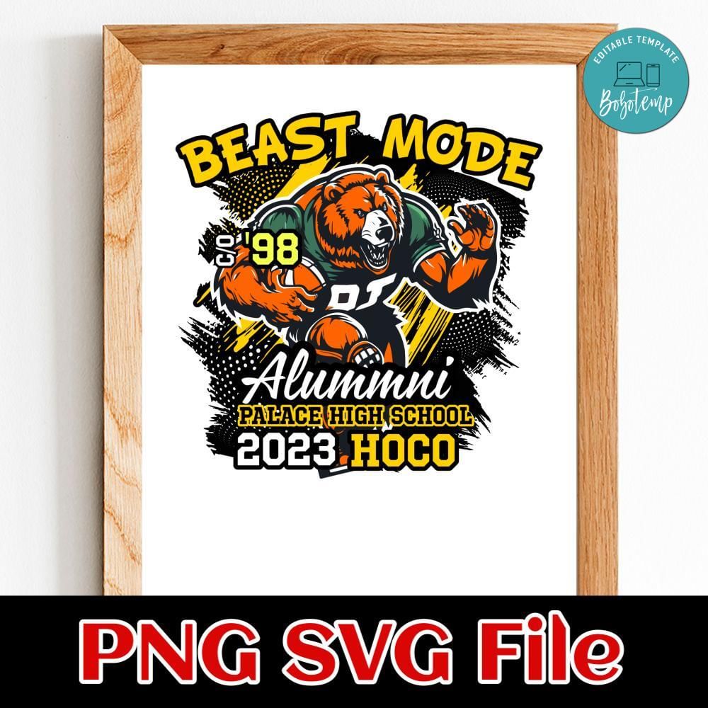 Beast Mode Alumni Palace High School PNG | Bobotemp