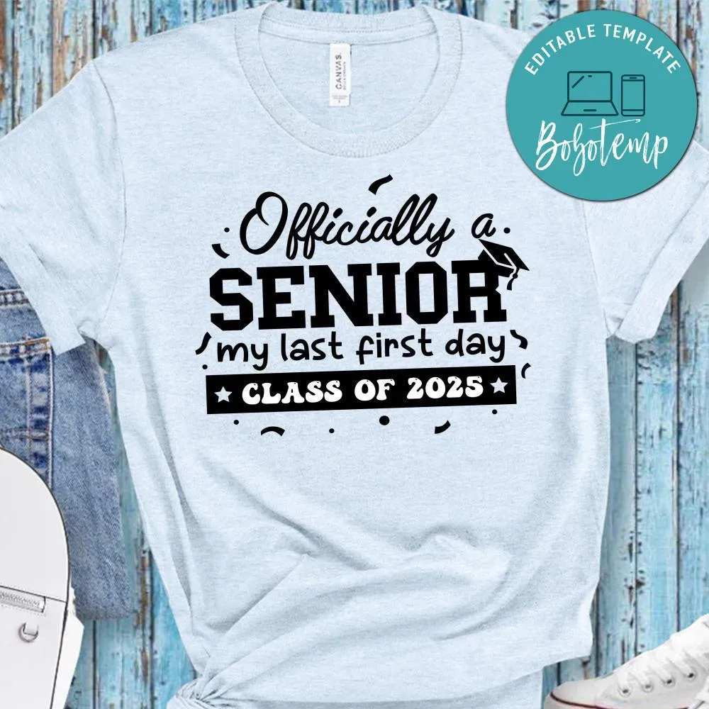 Officially My Last First Day Shirt | Bobotemp