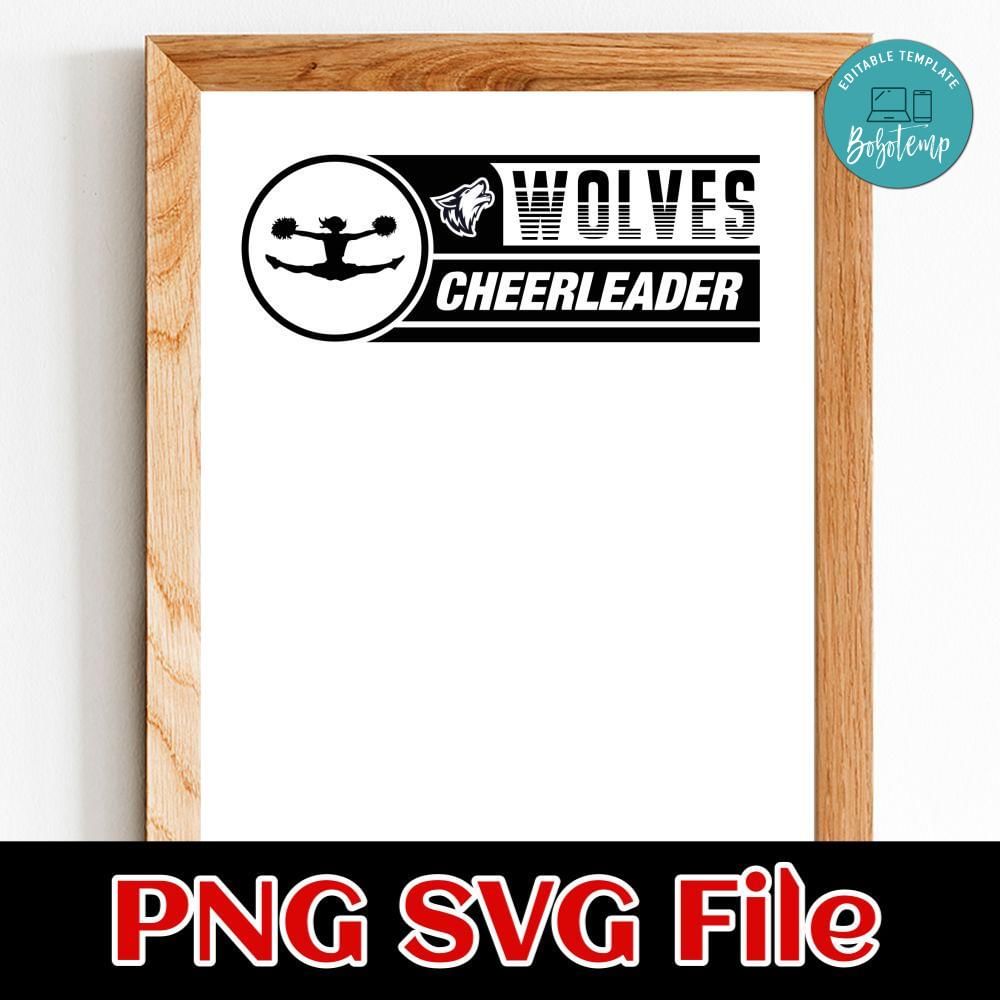 Wolves Cheerleader SVG | Bobotemp