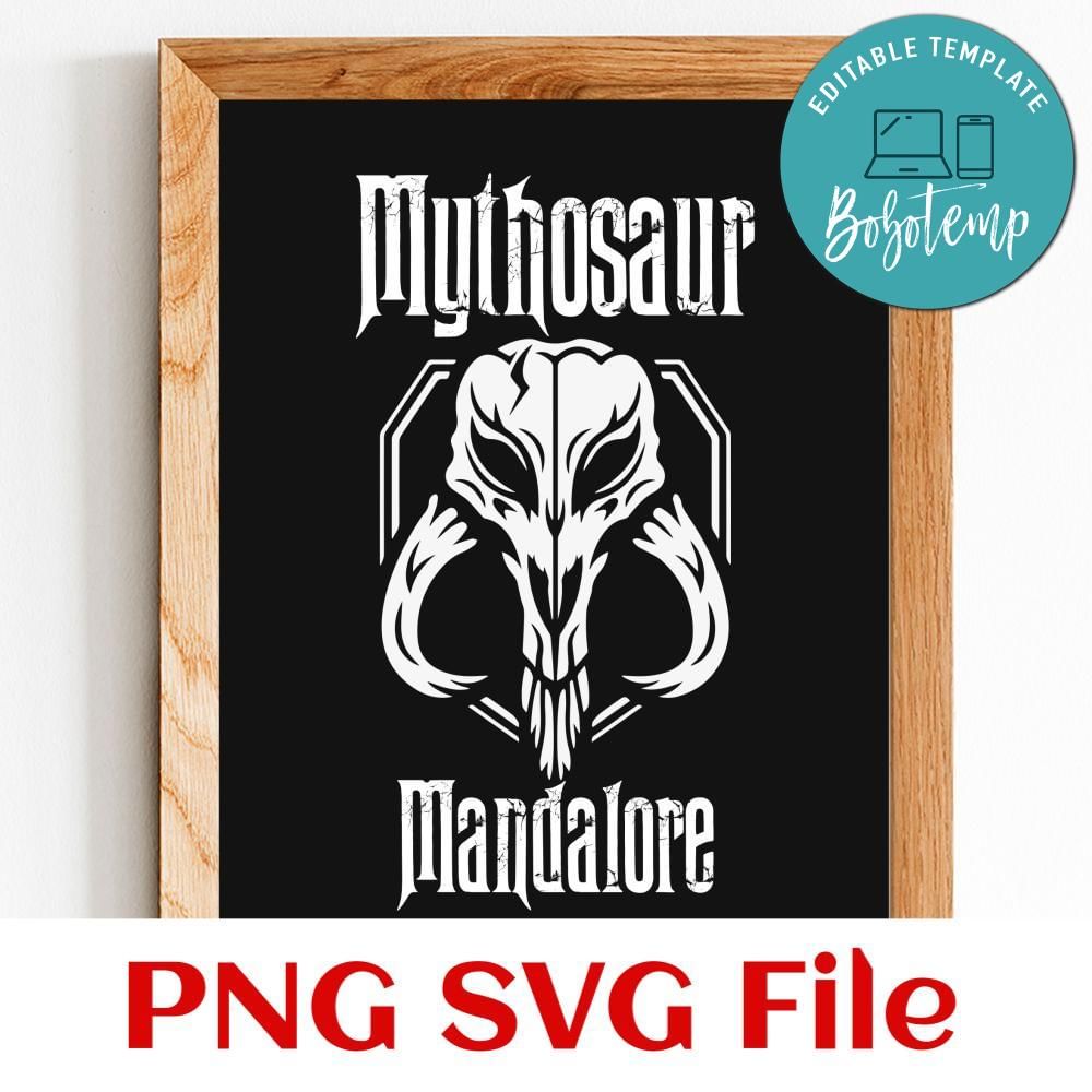 Mythosaur Mandalore PNG SVG design template | Bobotemp