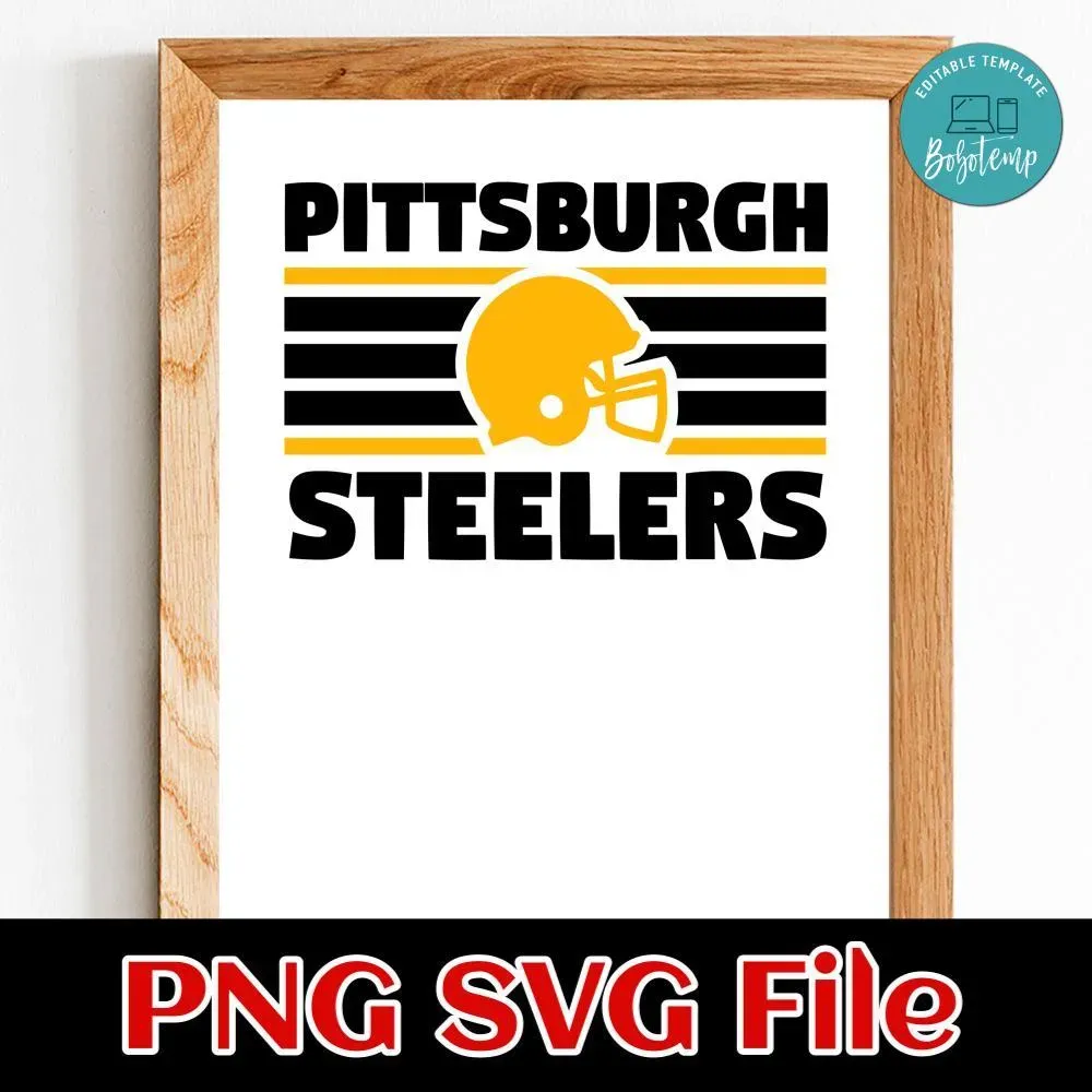 Pittsburgh Steelers SVG PNG file template | Bobotemp