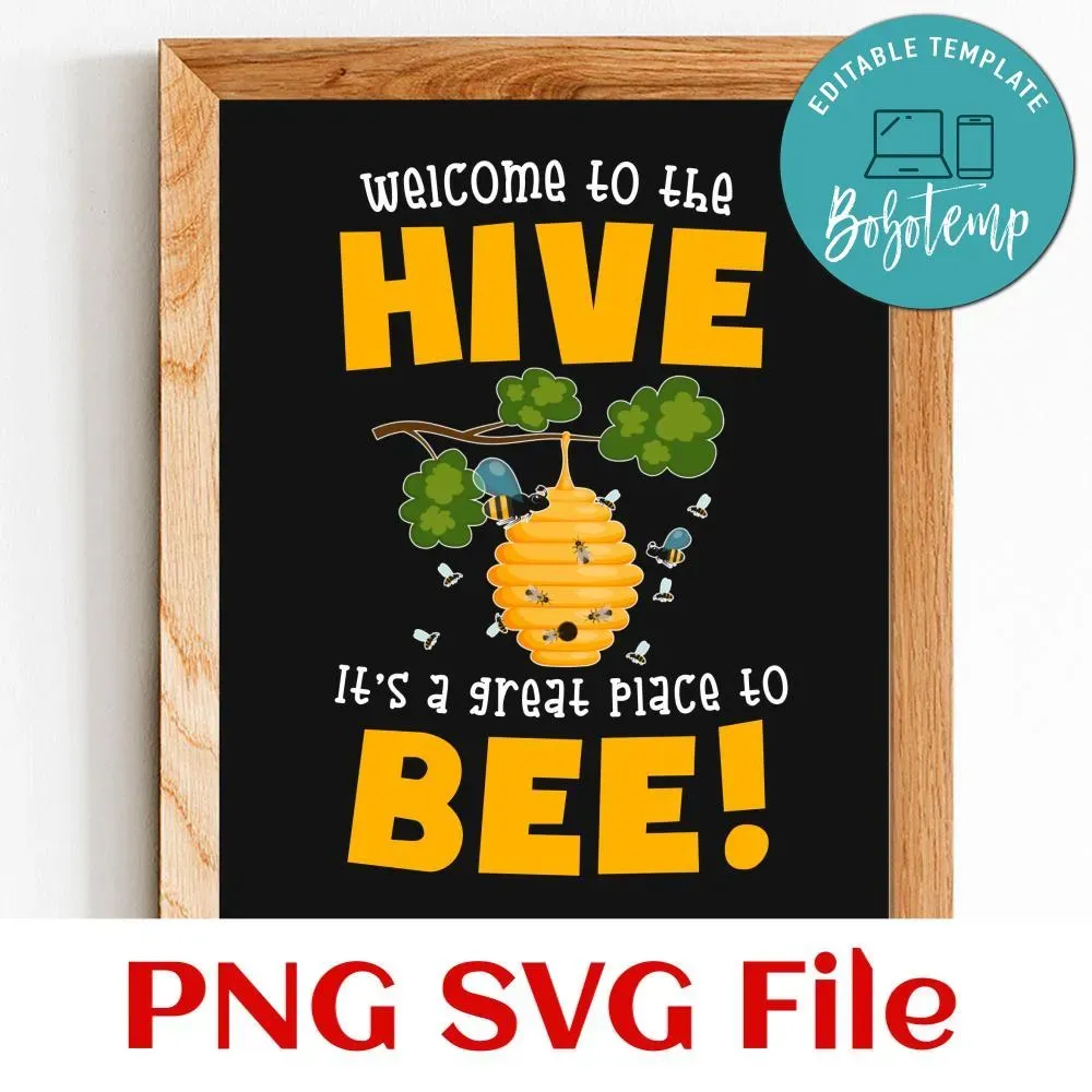 Bee Theme Back To School For Teachers Welcome To The Hive PNG | Bobotemp
