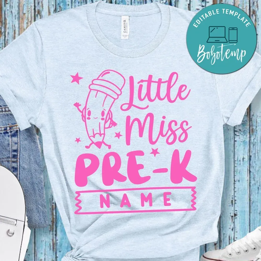 Little miss pre-k PNG file template | Bobotemp
