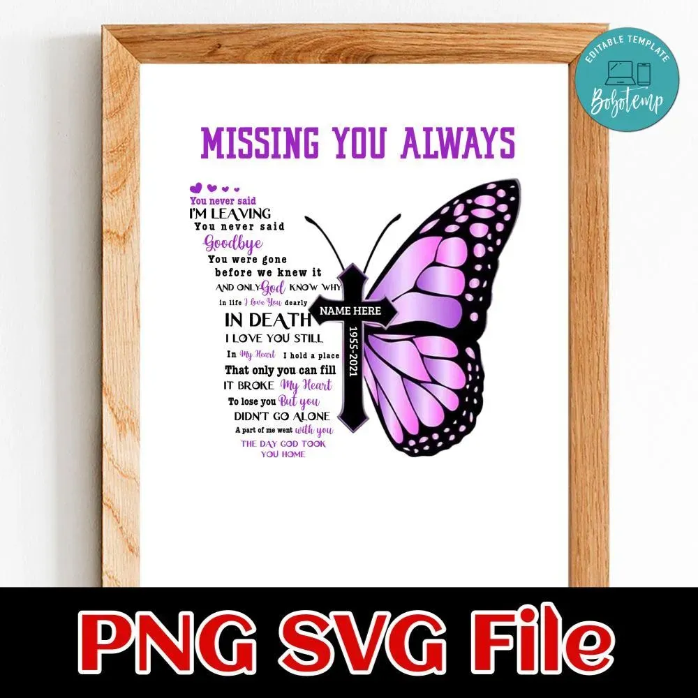 Missing You Always Customer Request PNG | Bobotemp