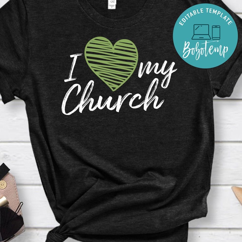 I Love My Church Png File Template Bobotemp
