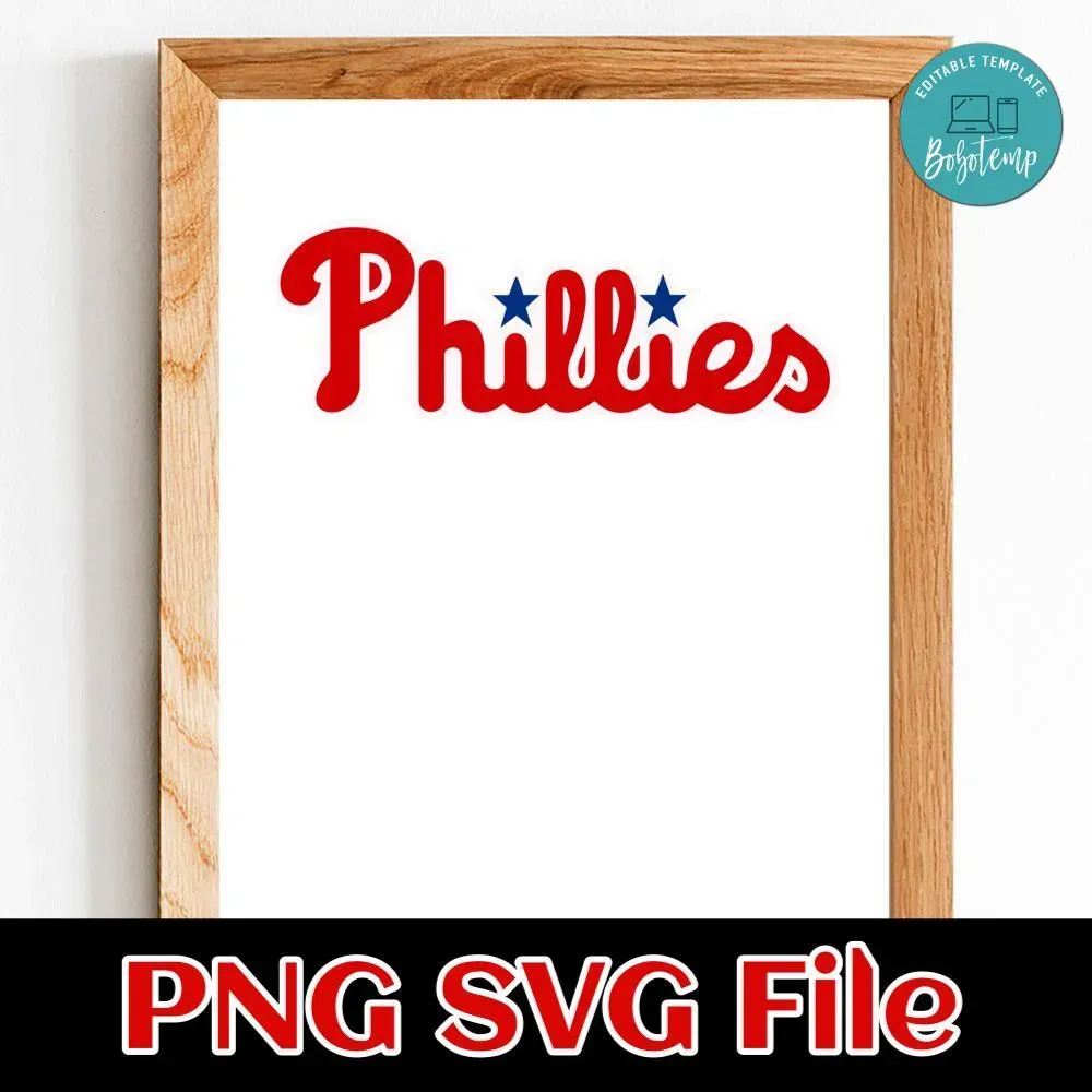Phillies baseball PNG file template | Bobotemp