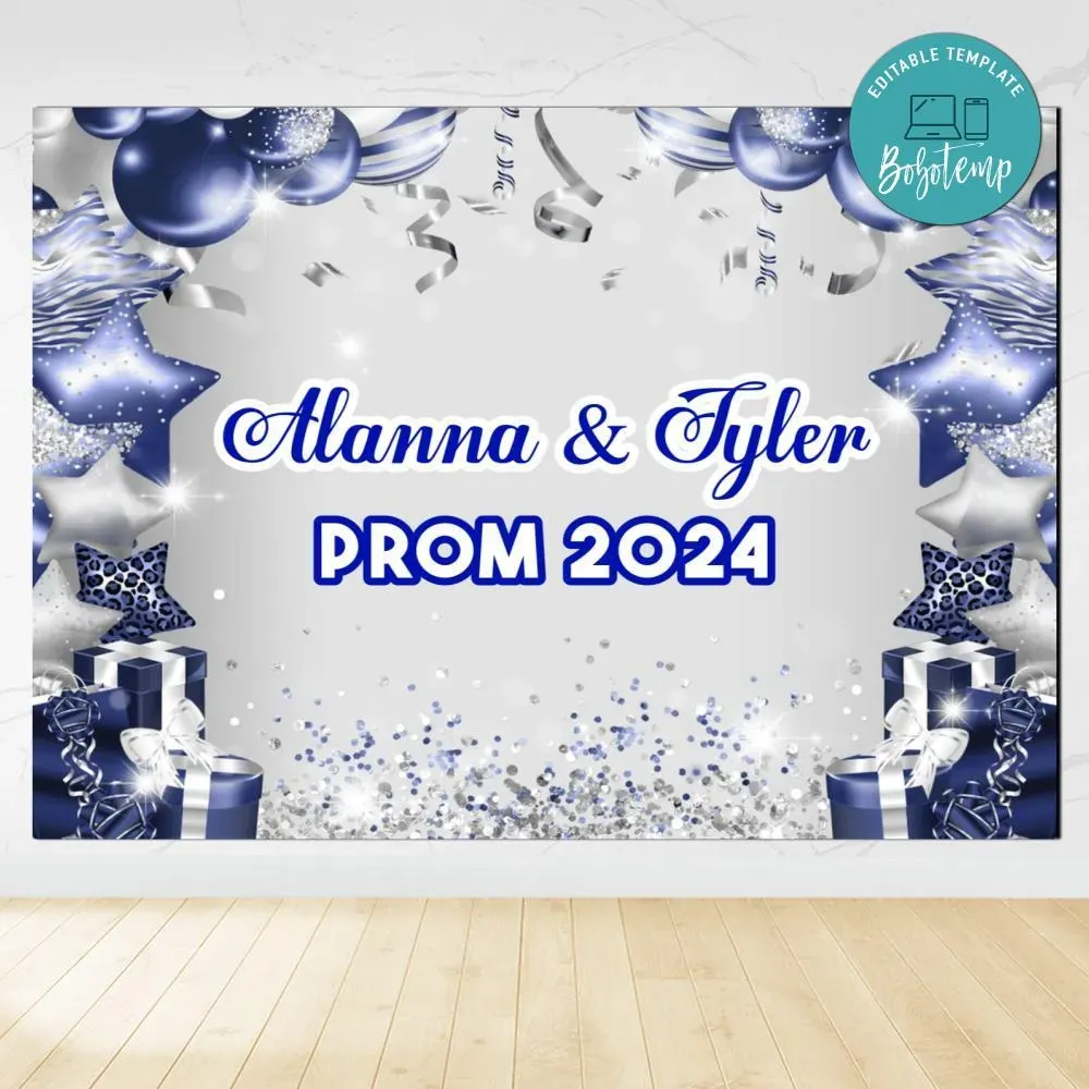 Prom Backdrop Customer Request Customizable Instant Download | Bobotemp