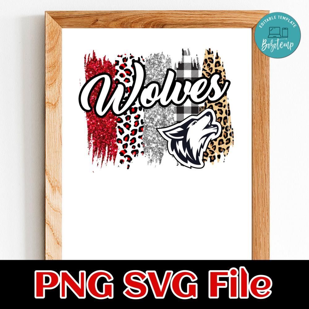 Team Blue Wolves Brush stroke PNG | Bobotemp