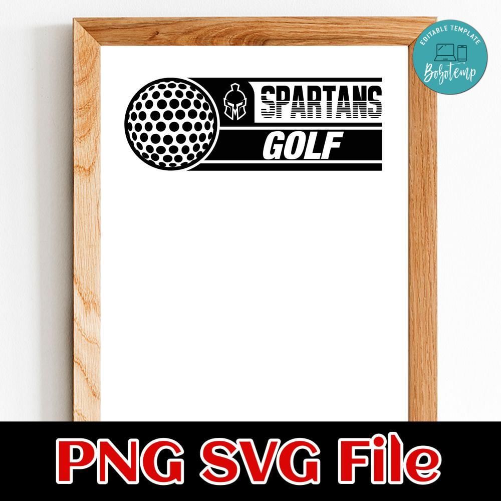 Spartans Golf SVG | Bobotemp