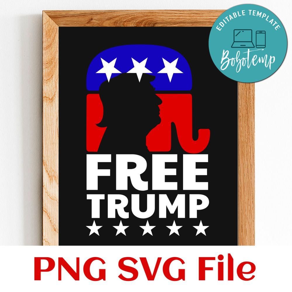 Free Trump PNG SVG design template | Bobotemp