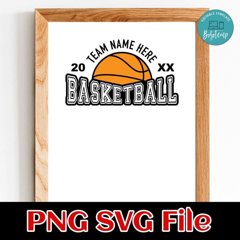Basketball team Customer Request Customizable Instant Download ...