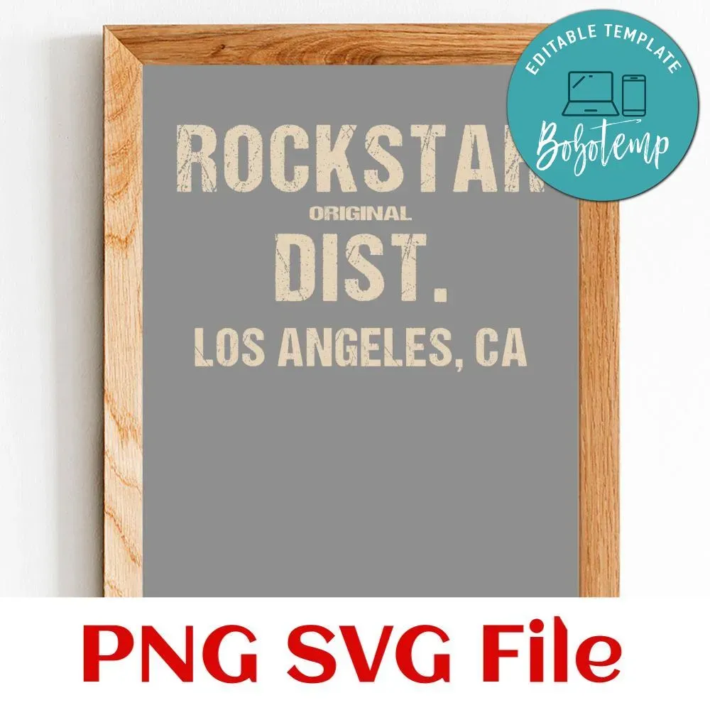 Rockstar original dist Los Angeles CA Customer Request PNG | Bobotemp
