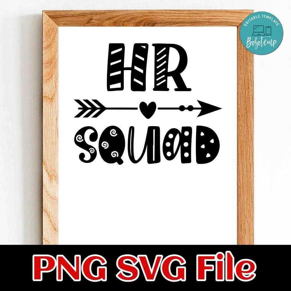 HR Squad PNG SVG file template | Bobotemp