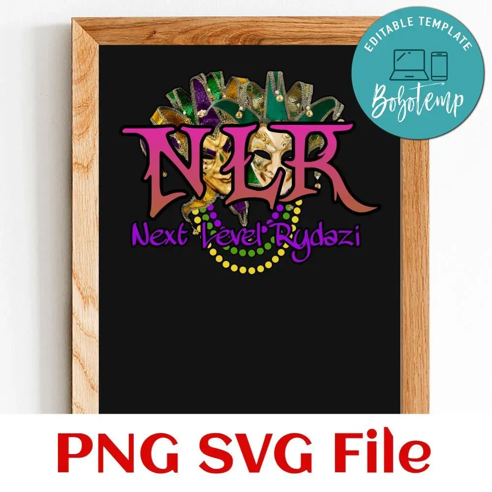 NLR Next Level Rydaz PNG SVG file template | Bobotemp
