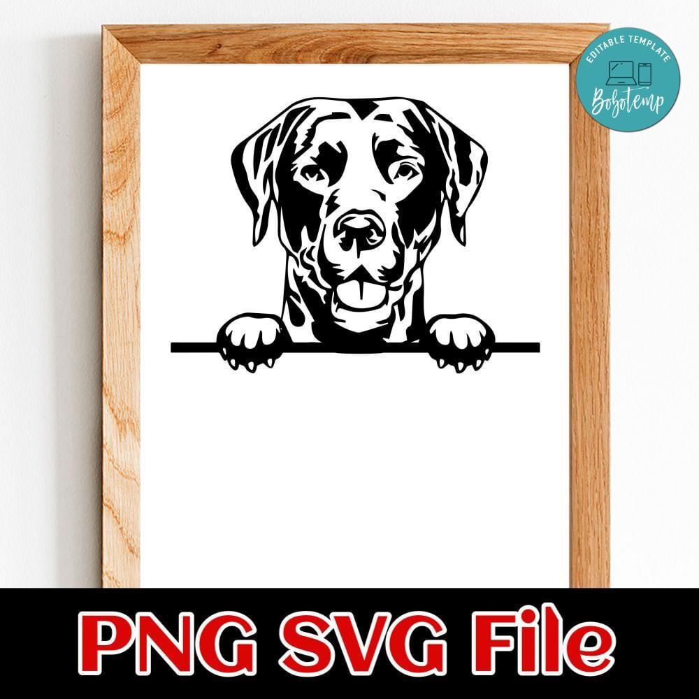 Labrador Retriever PNG SVG file template | Bobotemp