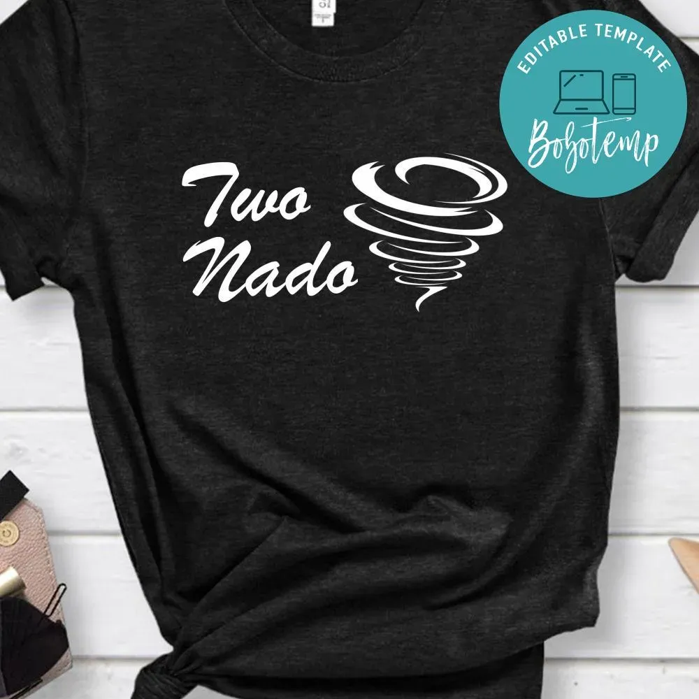 Two Nado Birthday PNG file template | Bobotemp