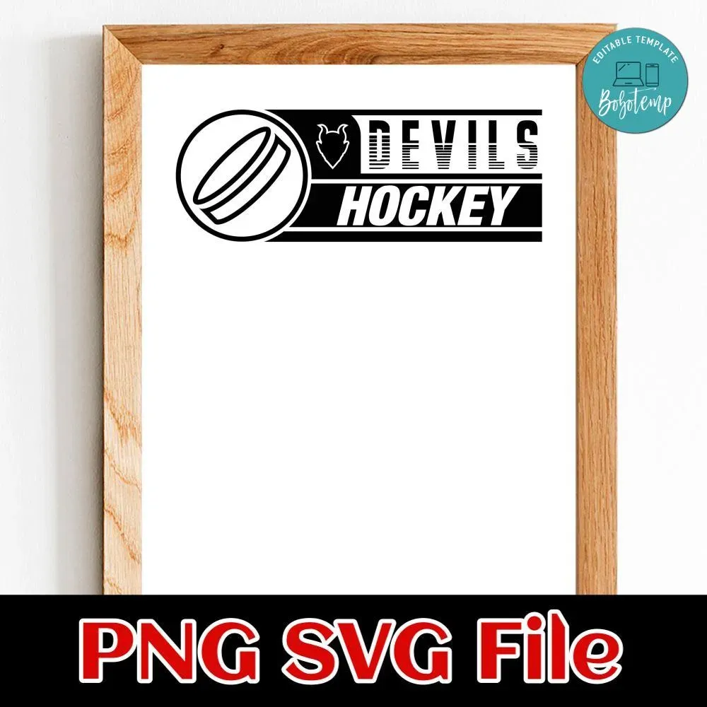 Devils Hockey SVG | Bobotemp