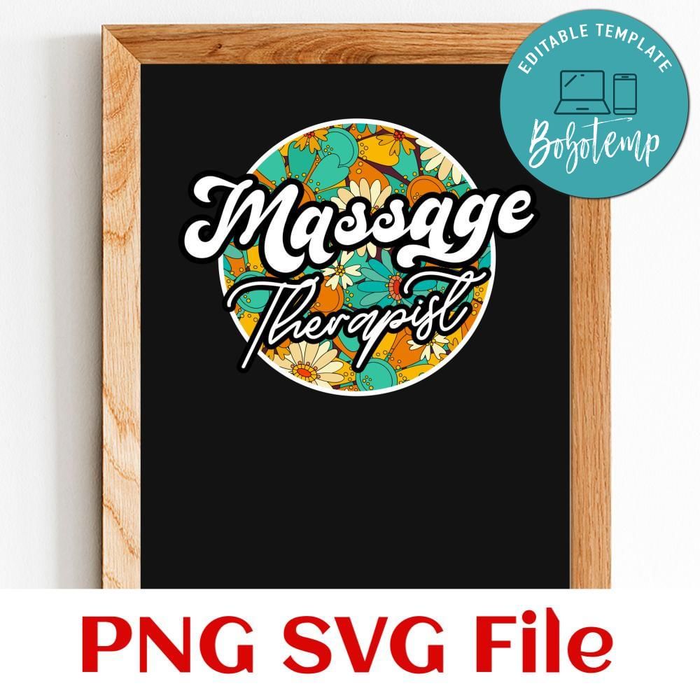 Massage Therapist SVG PNG | Bobotemp