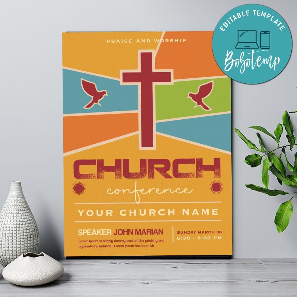Flyer Religious Template Customizable DIY | Bobotemp