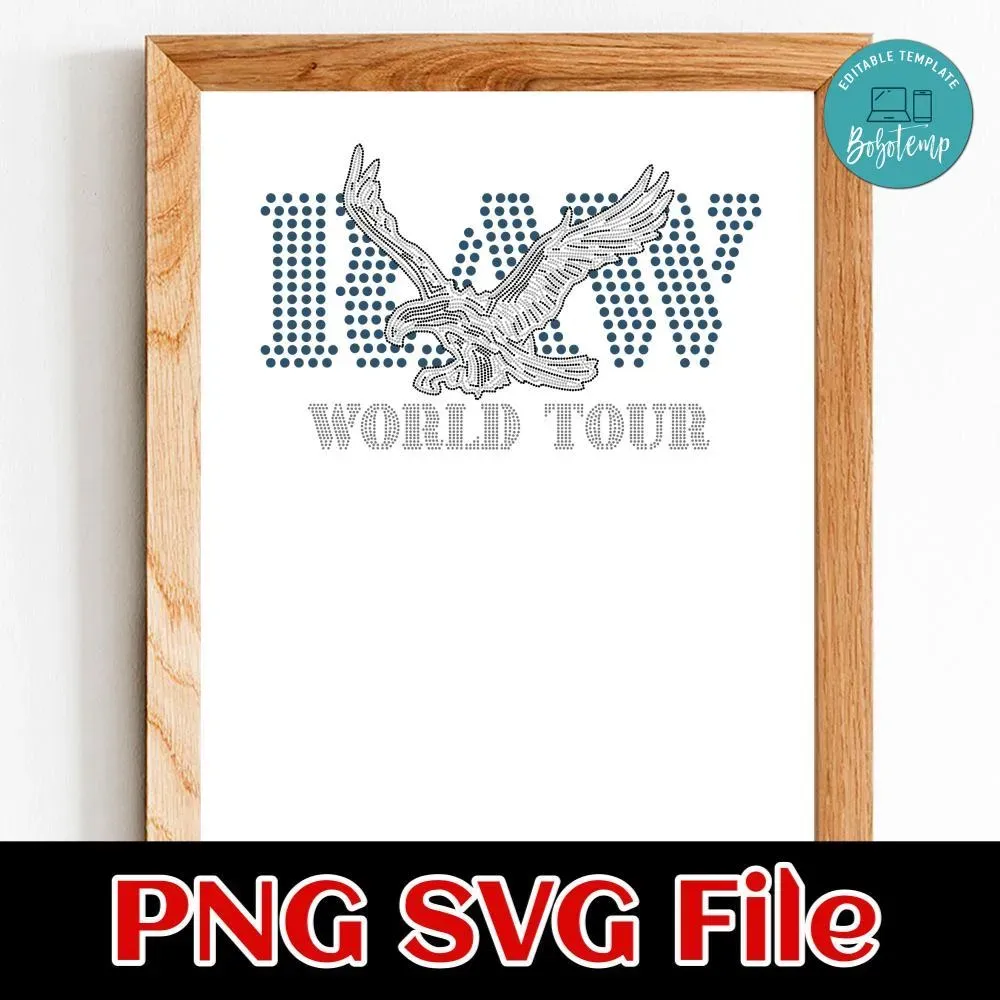 Raw world tour PNG design template | Bobotemp
