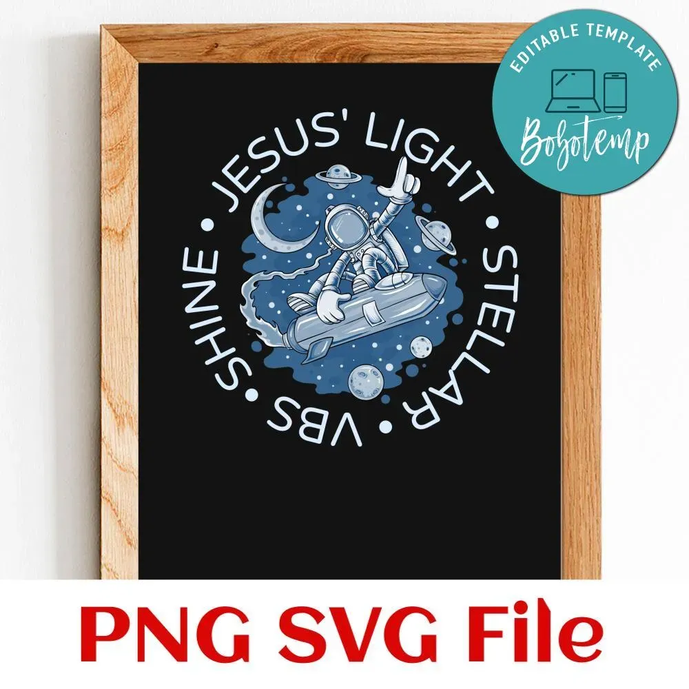 Shine Jesus' Light Stellar SVG | Bobotemp