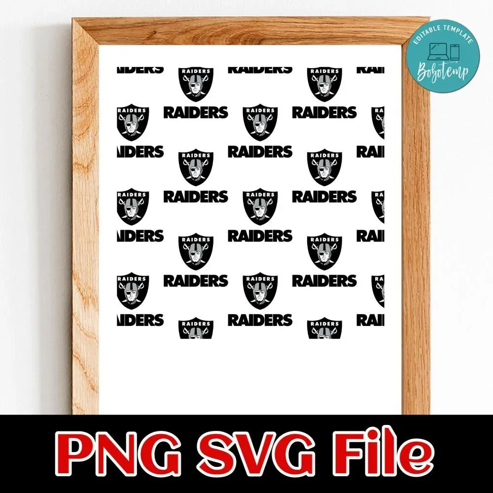 Raiders Pattern Customer Request PNG | Bobotemp