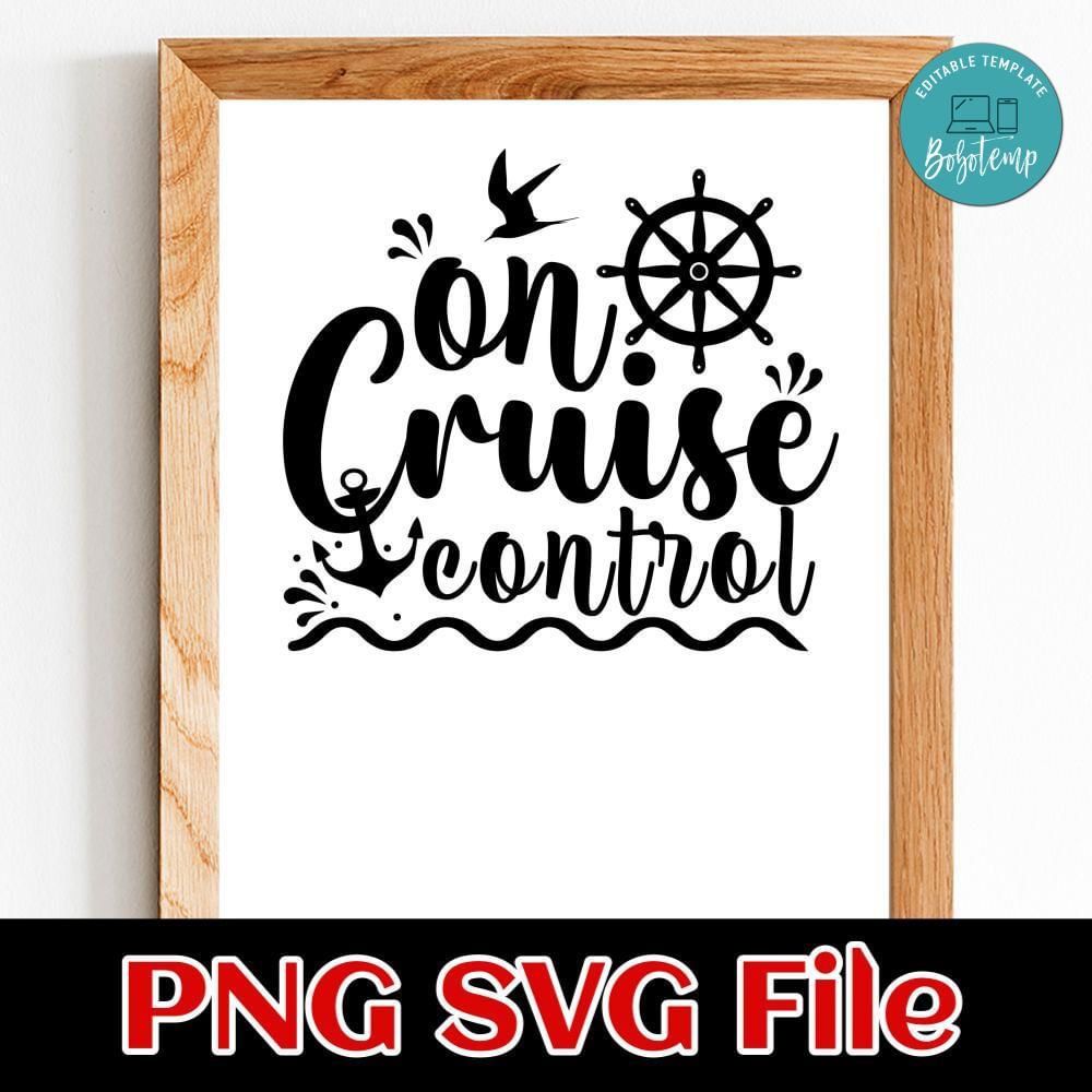On cruise control PNG SVG design template | Bobotemp