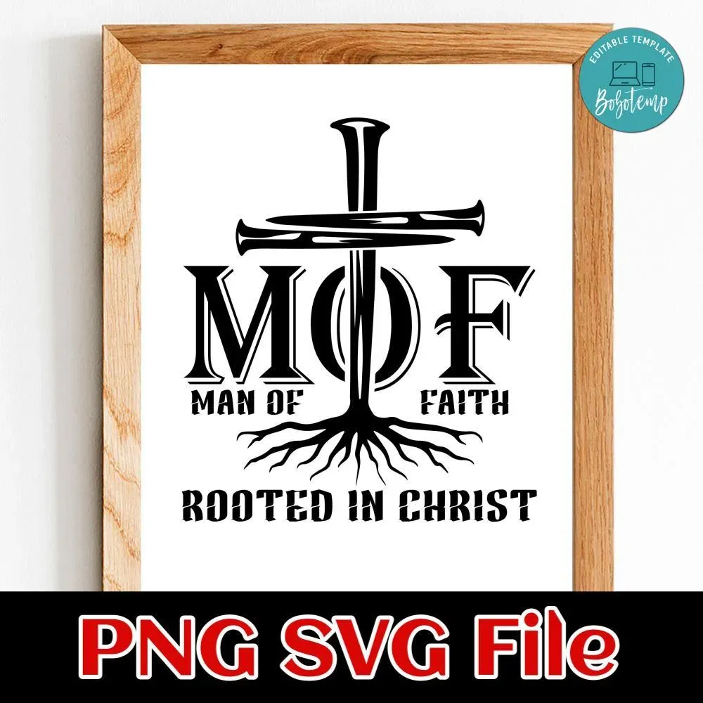 Family of Faith Rooted in Christ SVG Customizable | Bobotemp