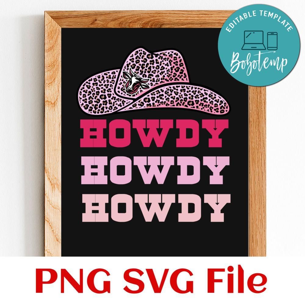 Howdy Howdy Howdy PNG file template | Bobotemp