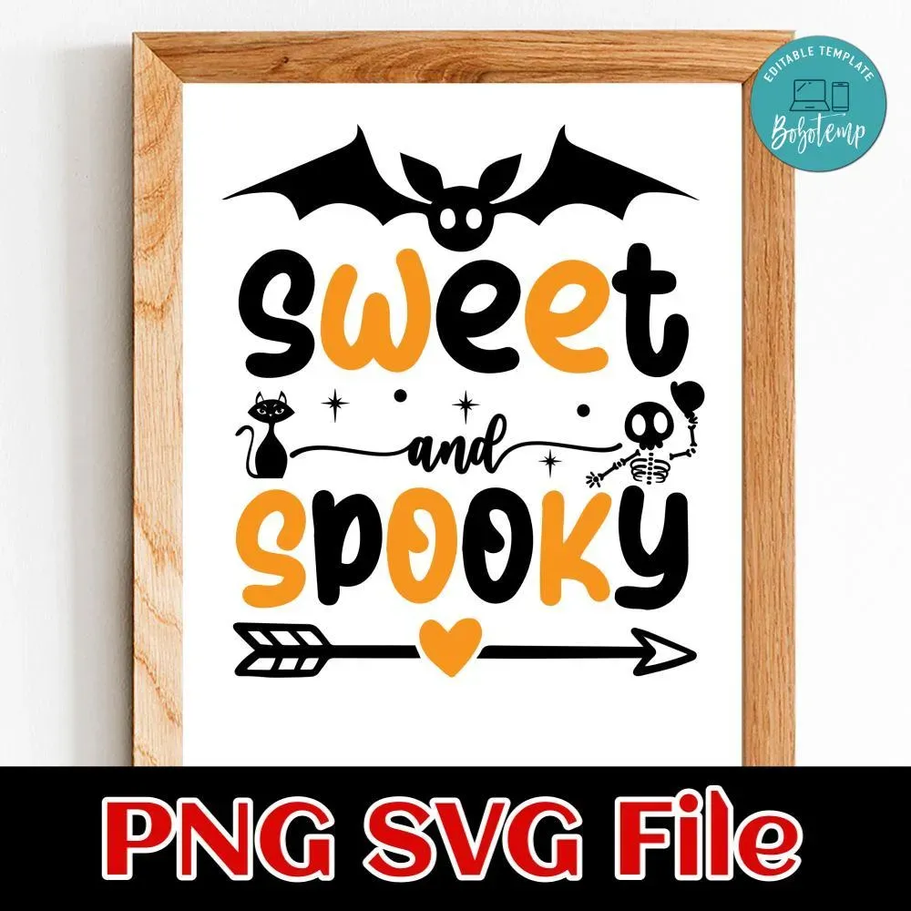 Sweet and spooky SVG PNG | Bobotemp