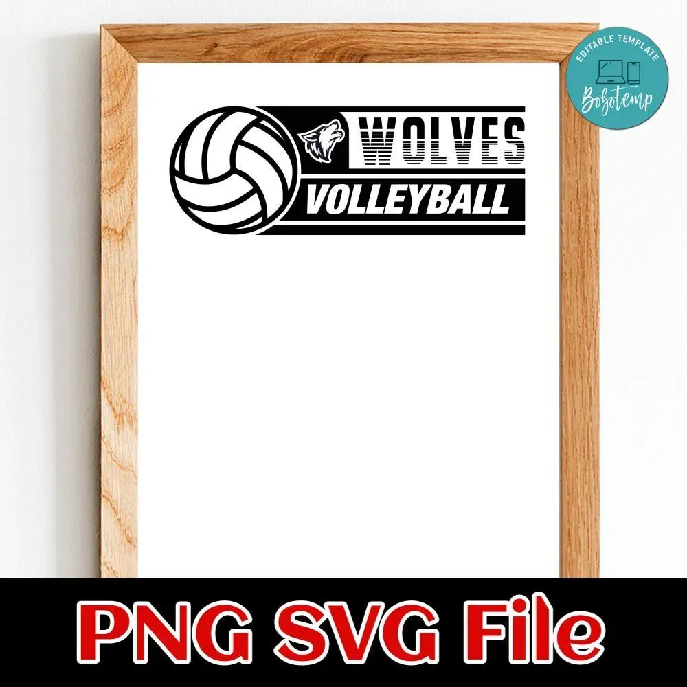 Wolves Volleyball SVG | Bobotemp