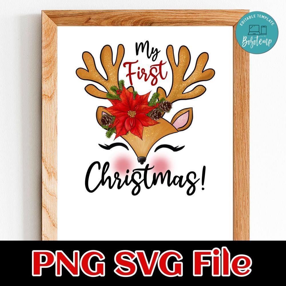 My first christmas SVG PNG | Bobotemp