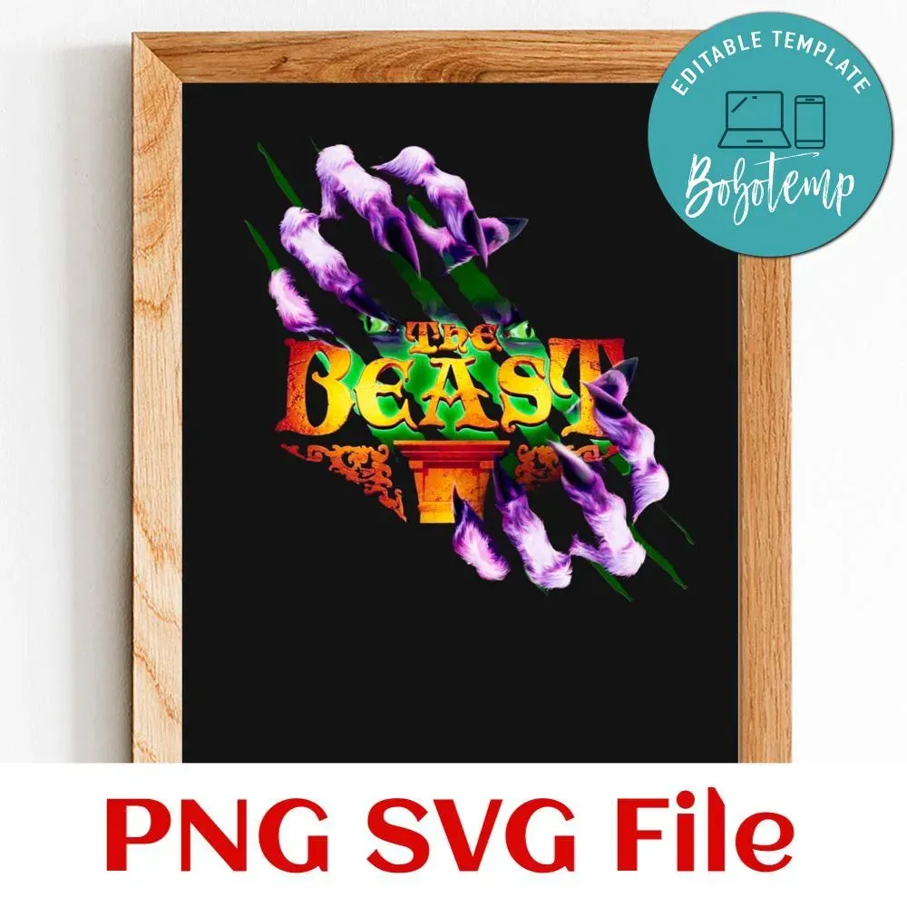The Beast PNG file template | Bobotemp