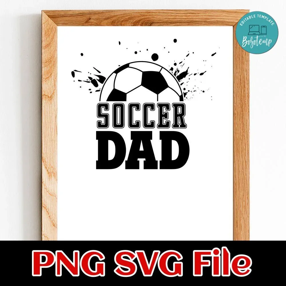 Soccer dad PNG SVG design template | Bobotemp