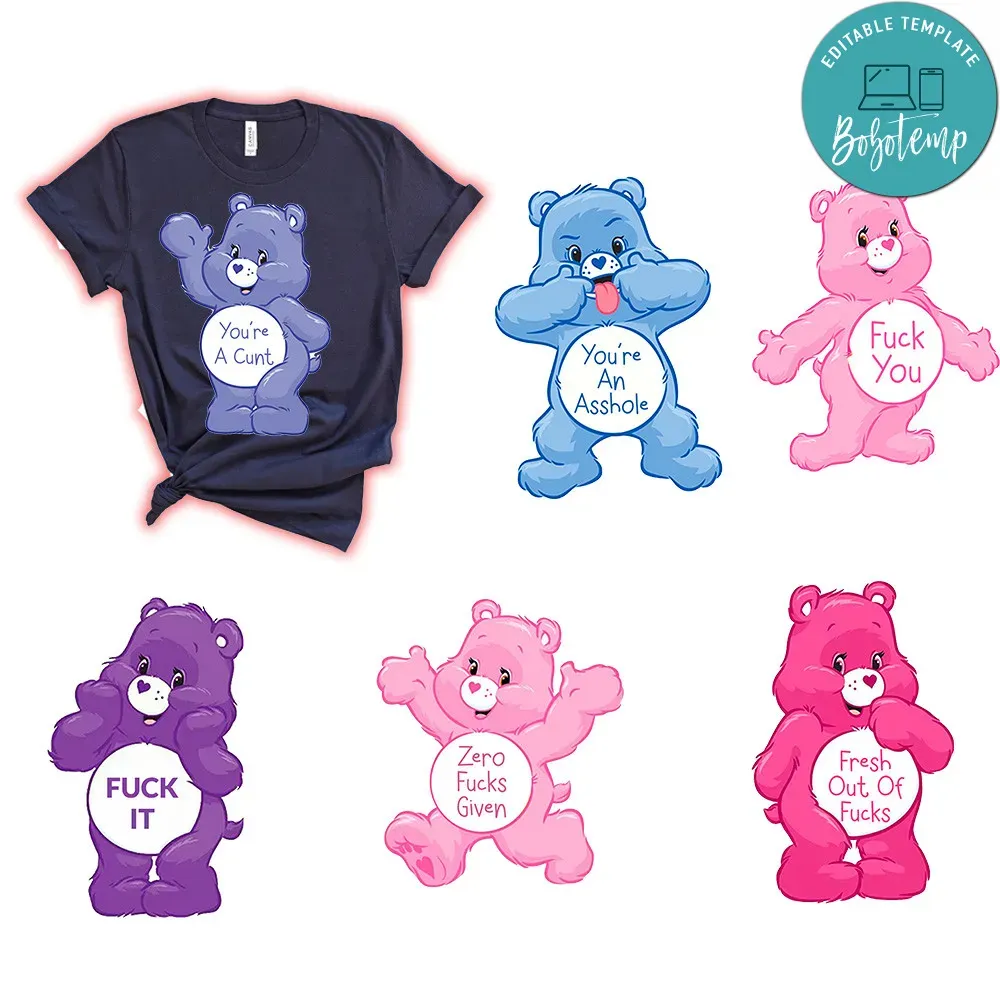 Swear Bears PNG file template | Bobotemp