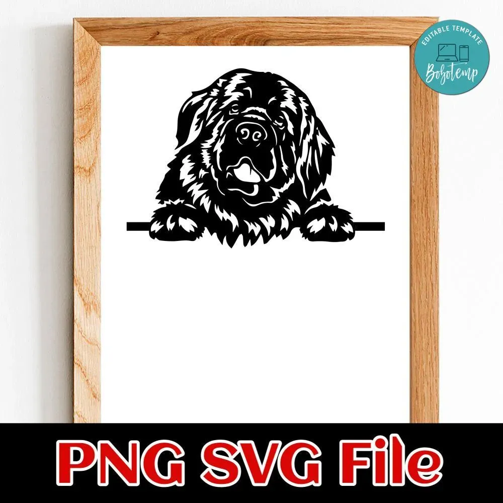 Newfoundland PNG SVG file template | Bobotemp